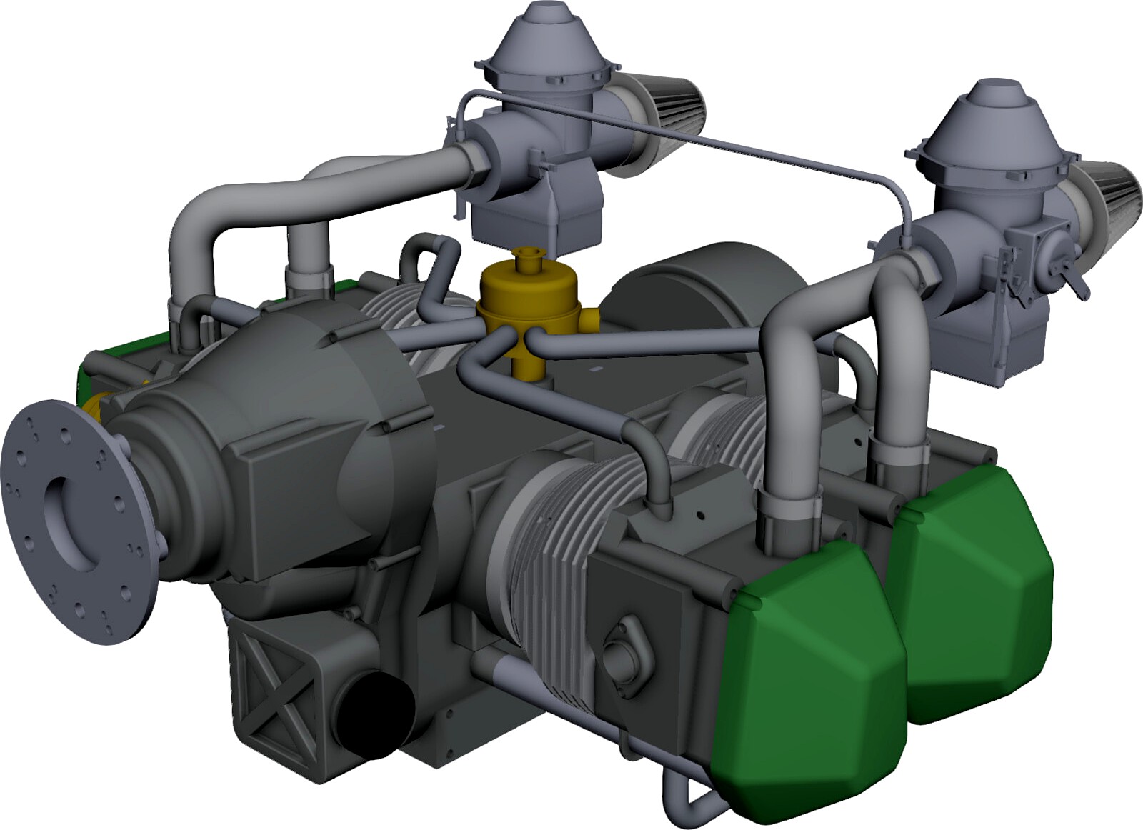 Rotax 912 Engine 3D CAD Model