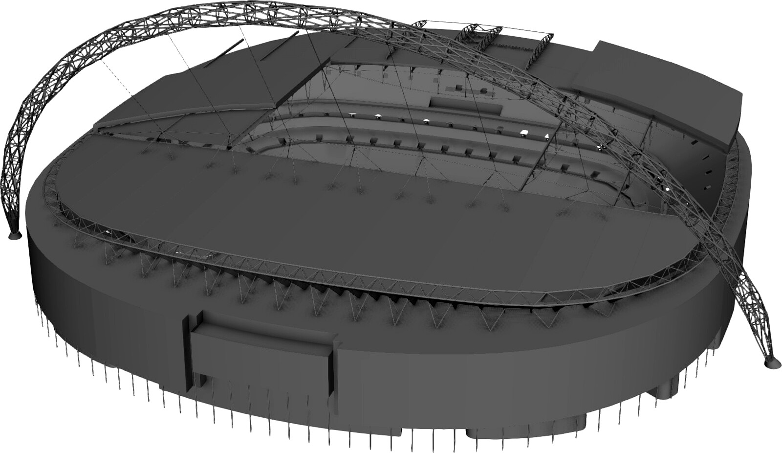 Wembley Stadium 3d model
