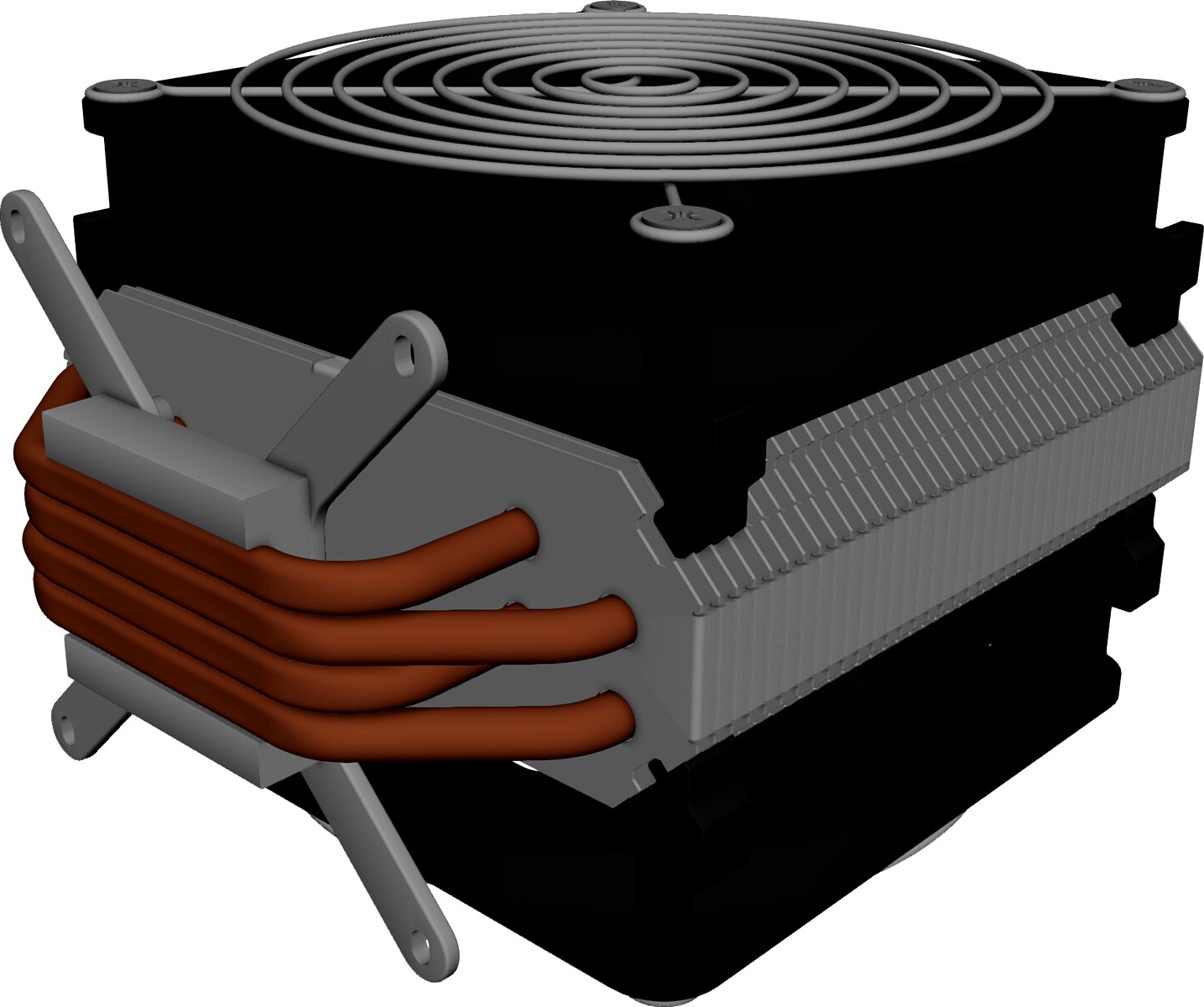 CPU Heatsink 3D CAD Model