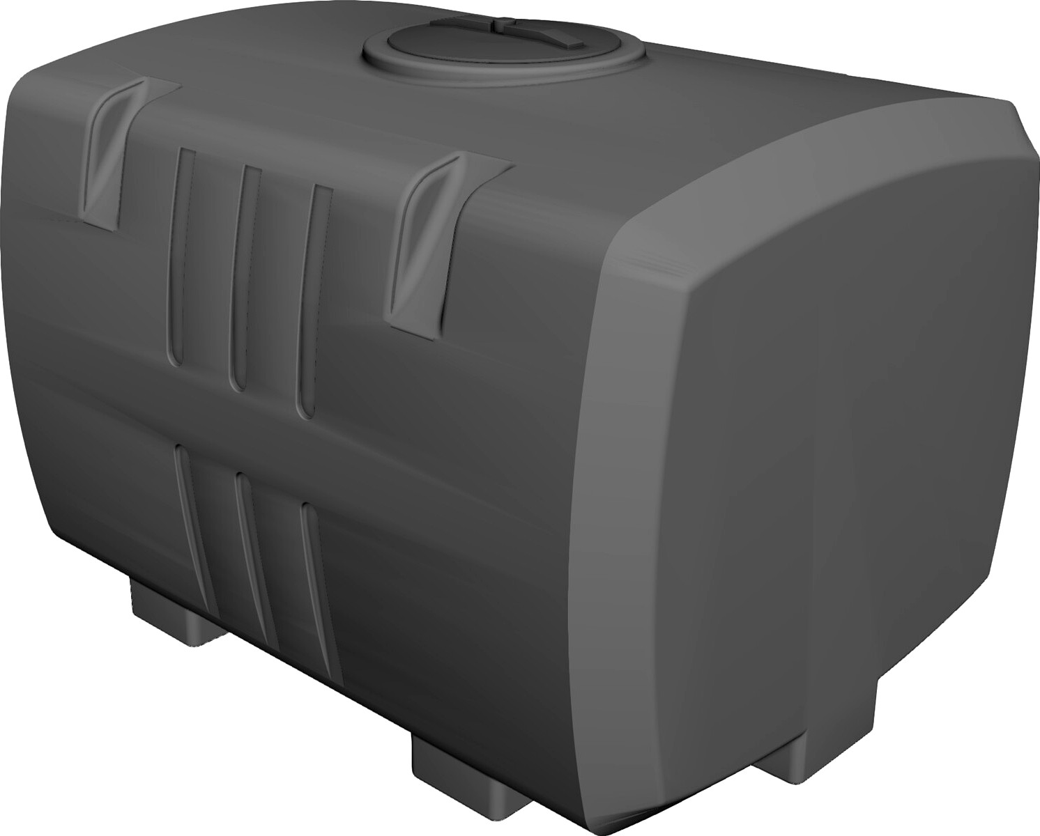 Water Tank Square 100 Gallon 3D CAD Model