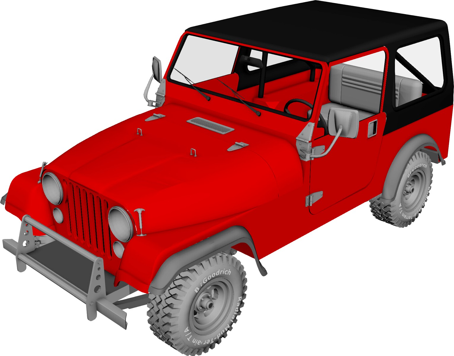 Jeep CJ7 3d model