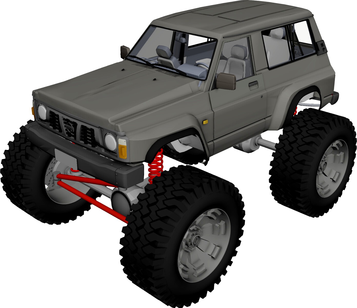 Nissan Patrol 4x4 Offroad Lifted 3d model