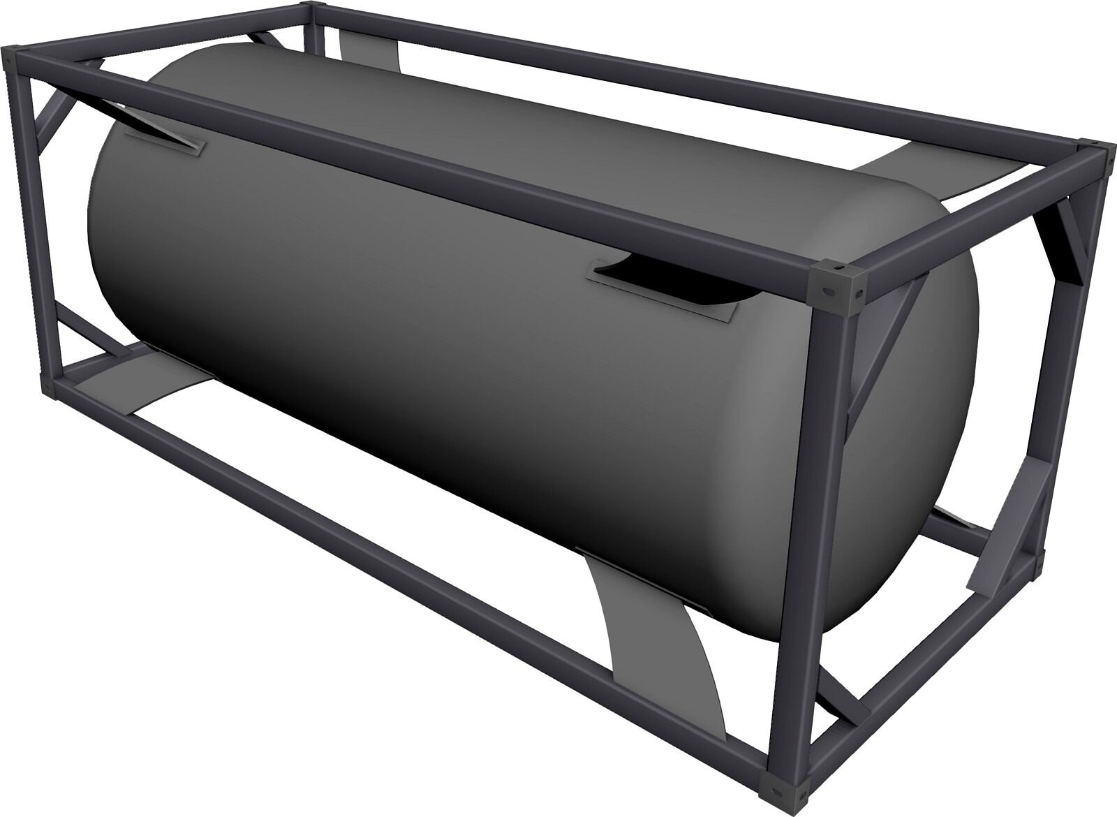 Container Tank Frame 20ft 3D CAD Model