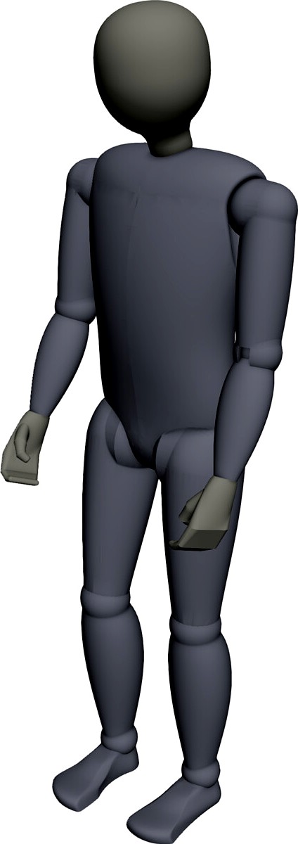 Man Standing 3D CAD Model
