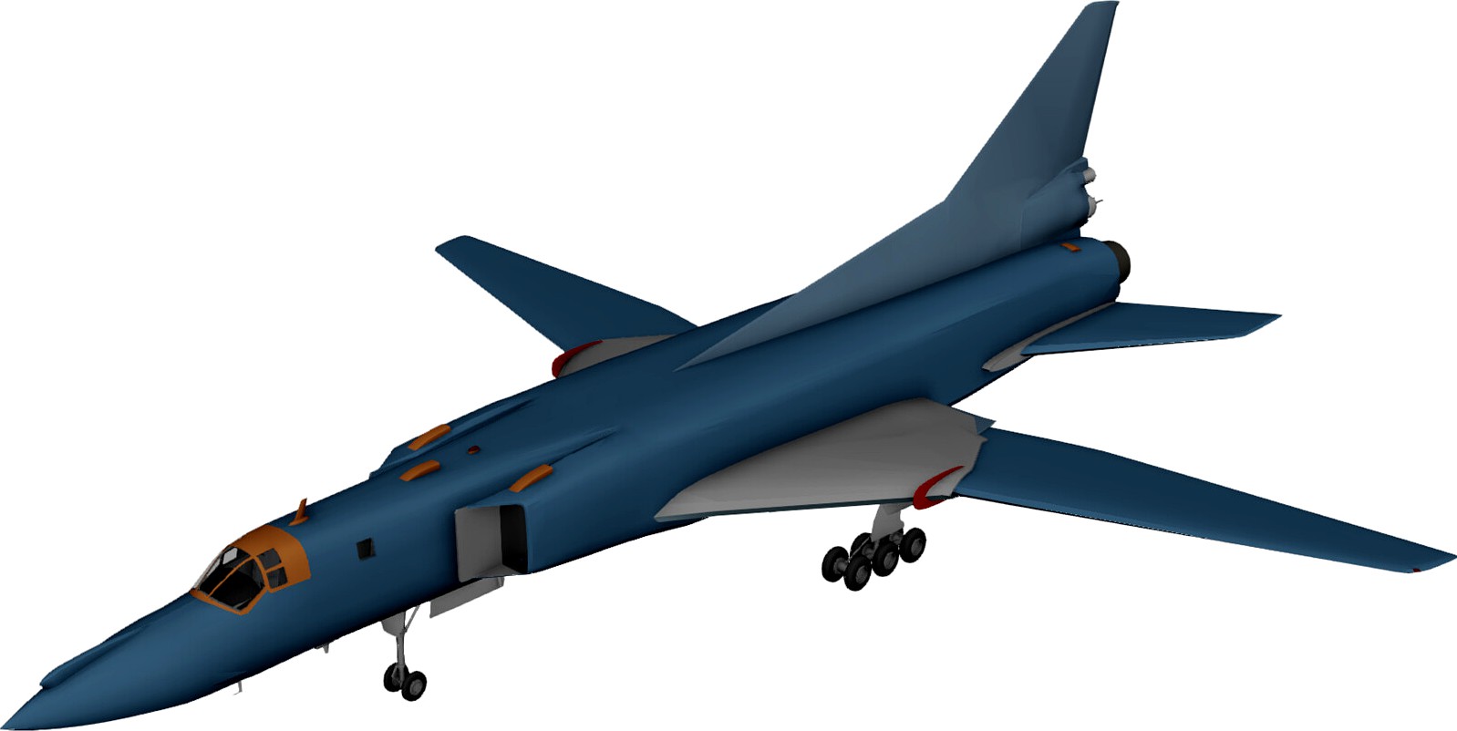 Tupolev Tu-22 Blinder 3d model