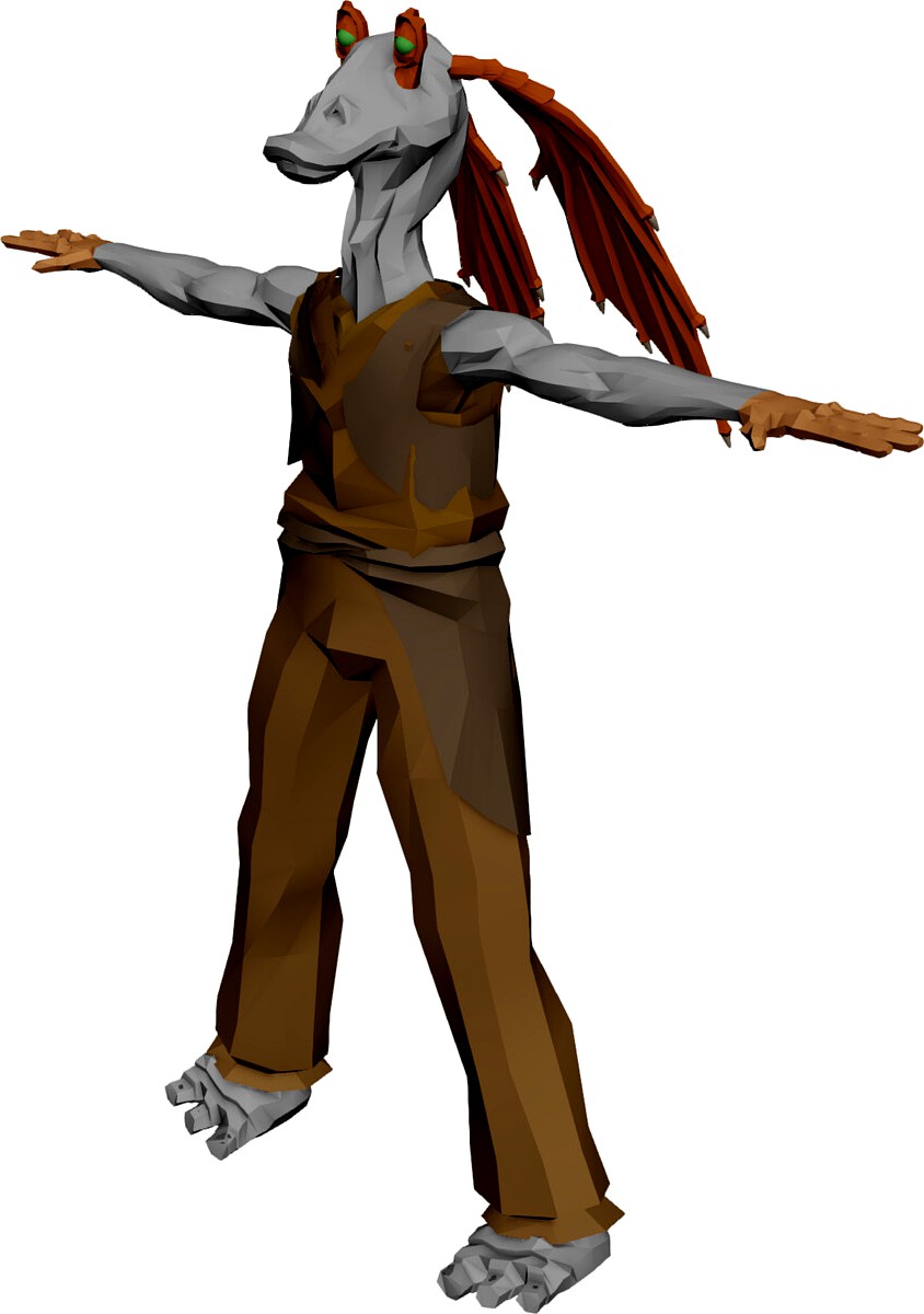 Star Wars Jar Jar Binks 3d model