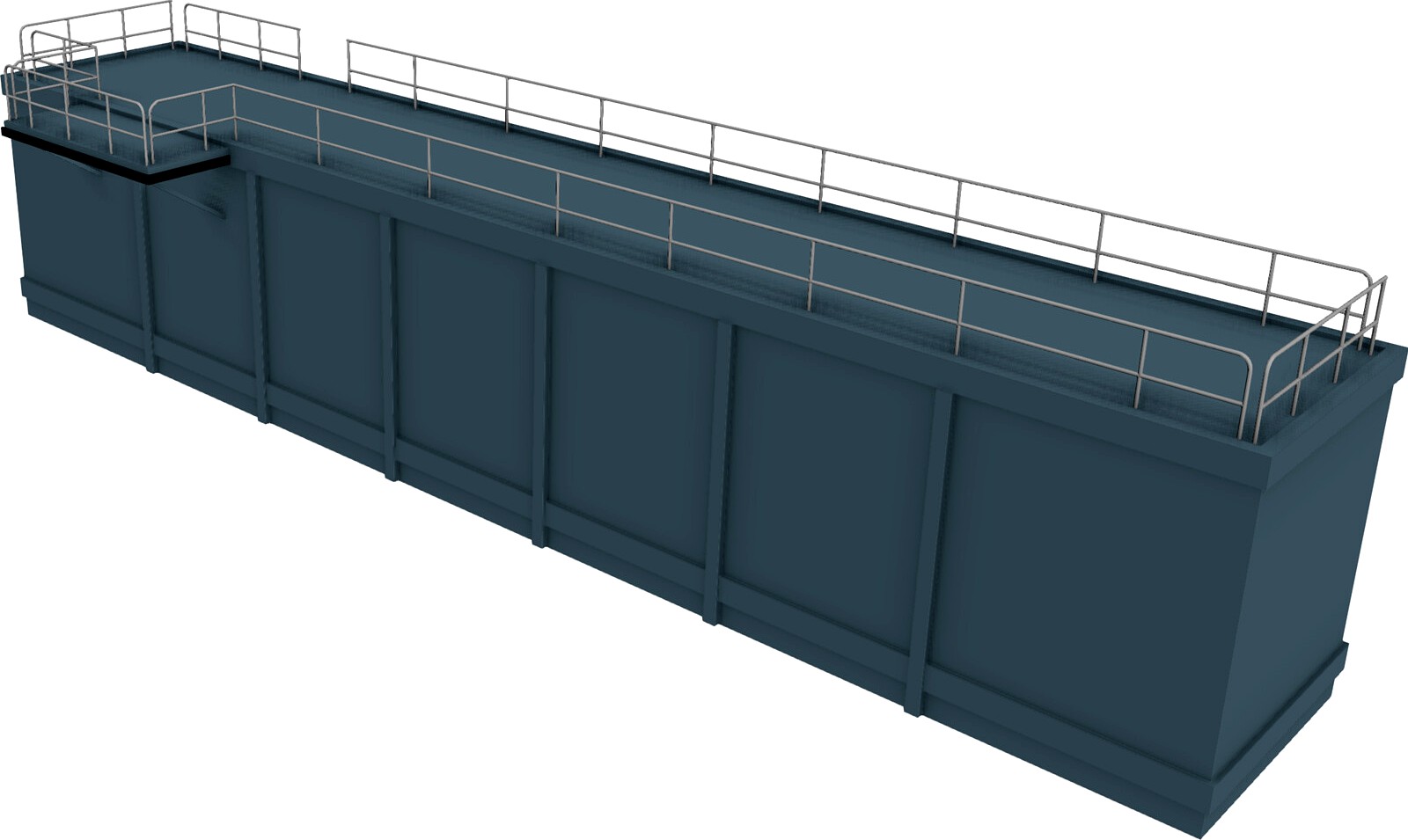 Oil Rig Mud Pit 3d model