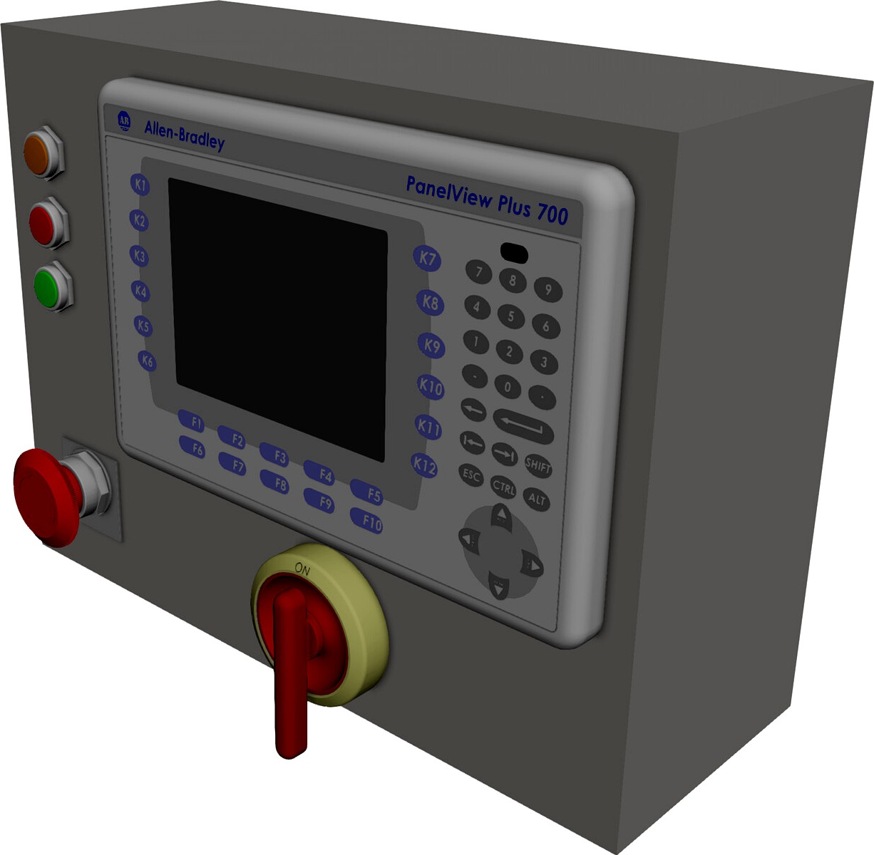 Allen-Bradley PanelView Plus 700 Tester 3D CAD Model