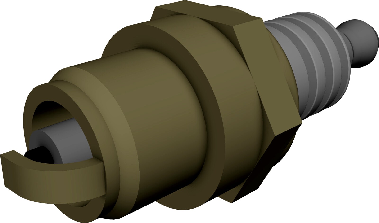 Spark Plug 3D CAD Model