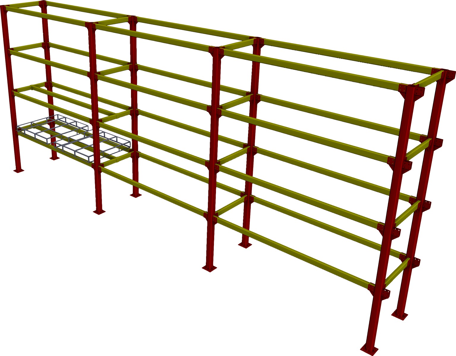 Pallet Rack Heavy Duty 3D CAD Model