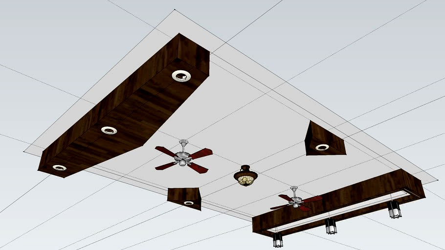 Abstract false Ceiling 3d model