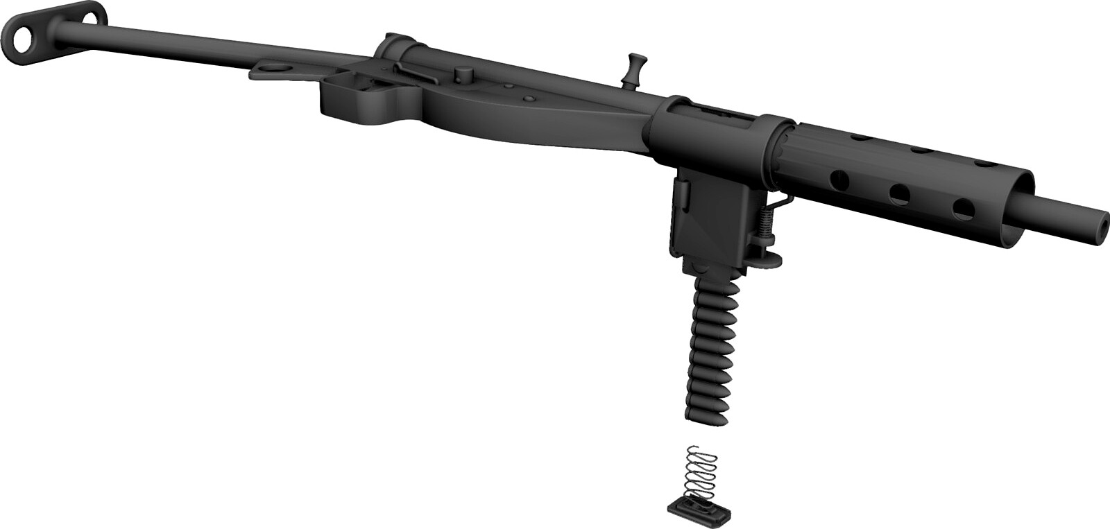 Sten Gun MK 2 3D CAD Model