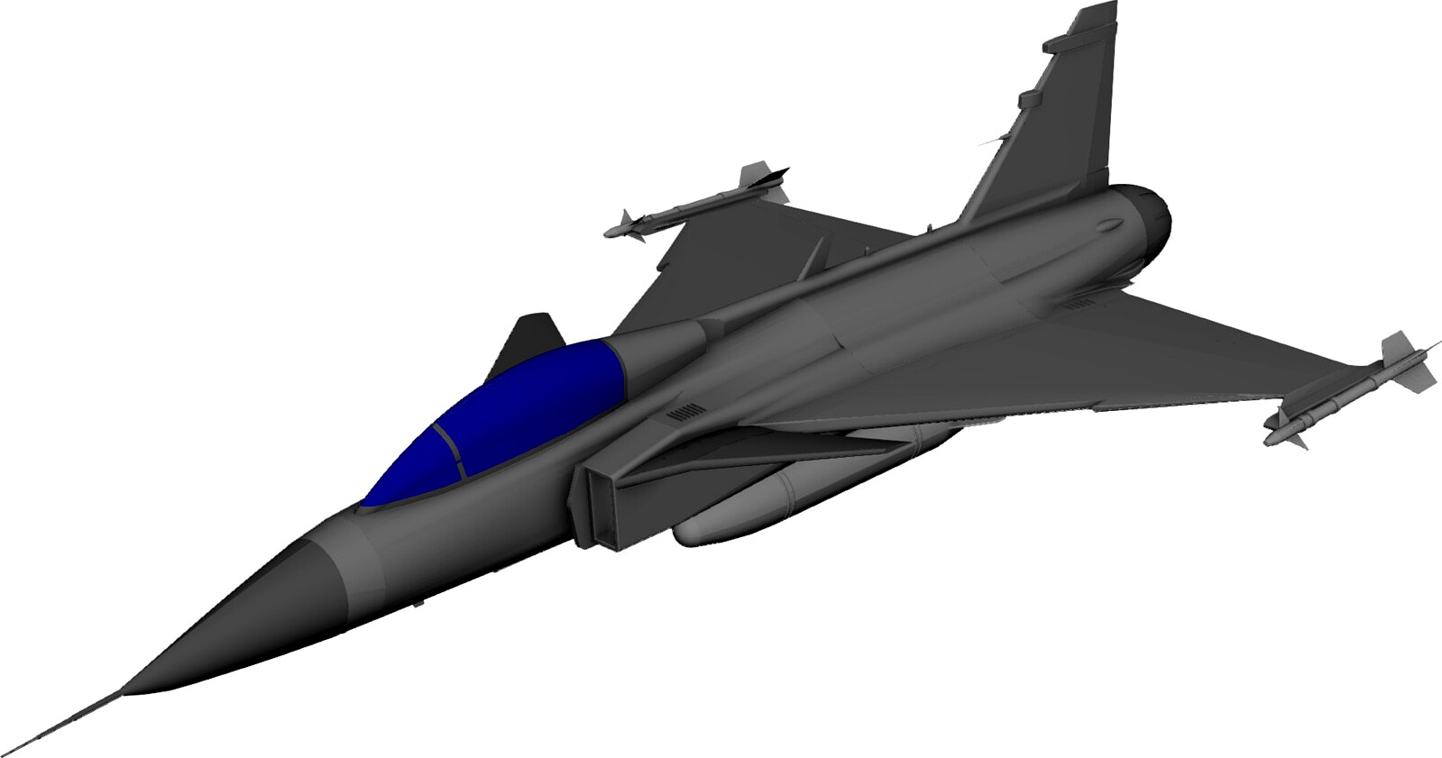 Saab JAS-39 Gripen 3D CAD Model