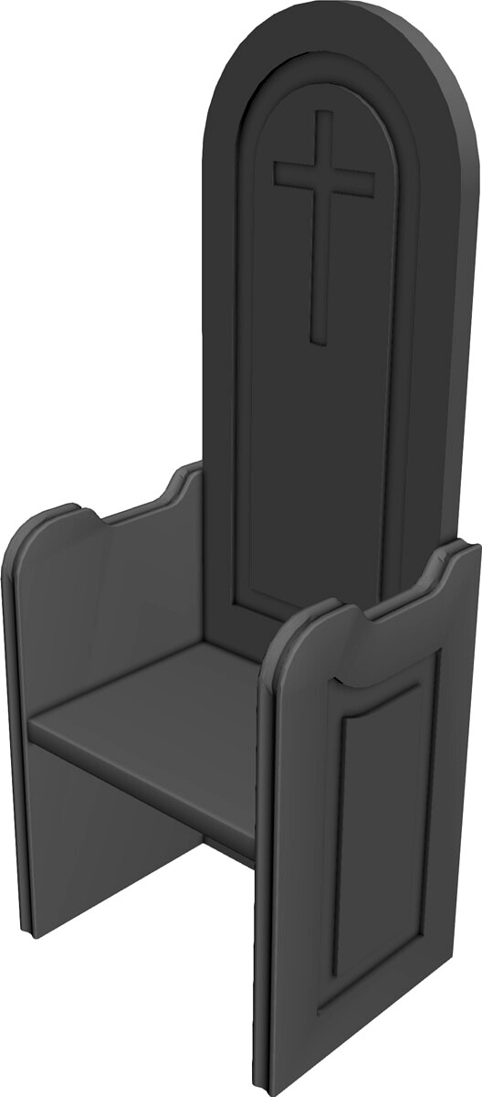 Church Chair 3d model