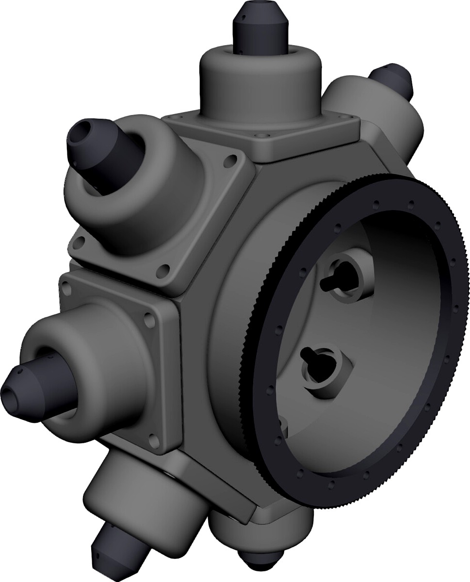 Turning Center Turret 3D CAD Model