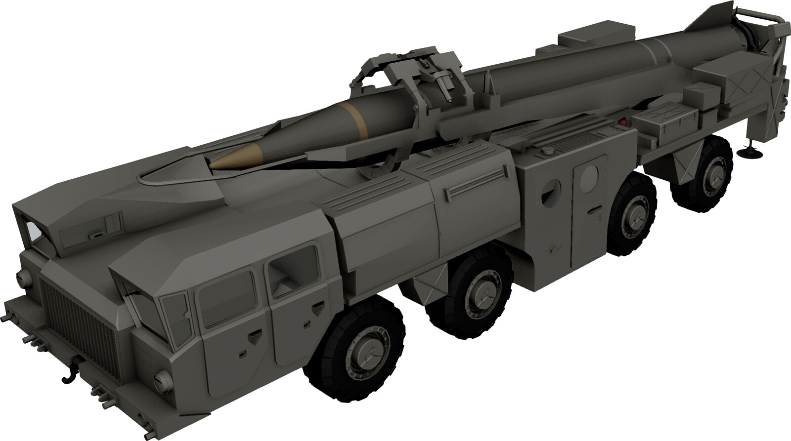 Scud Missile Launcher Maz 3d model