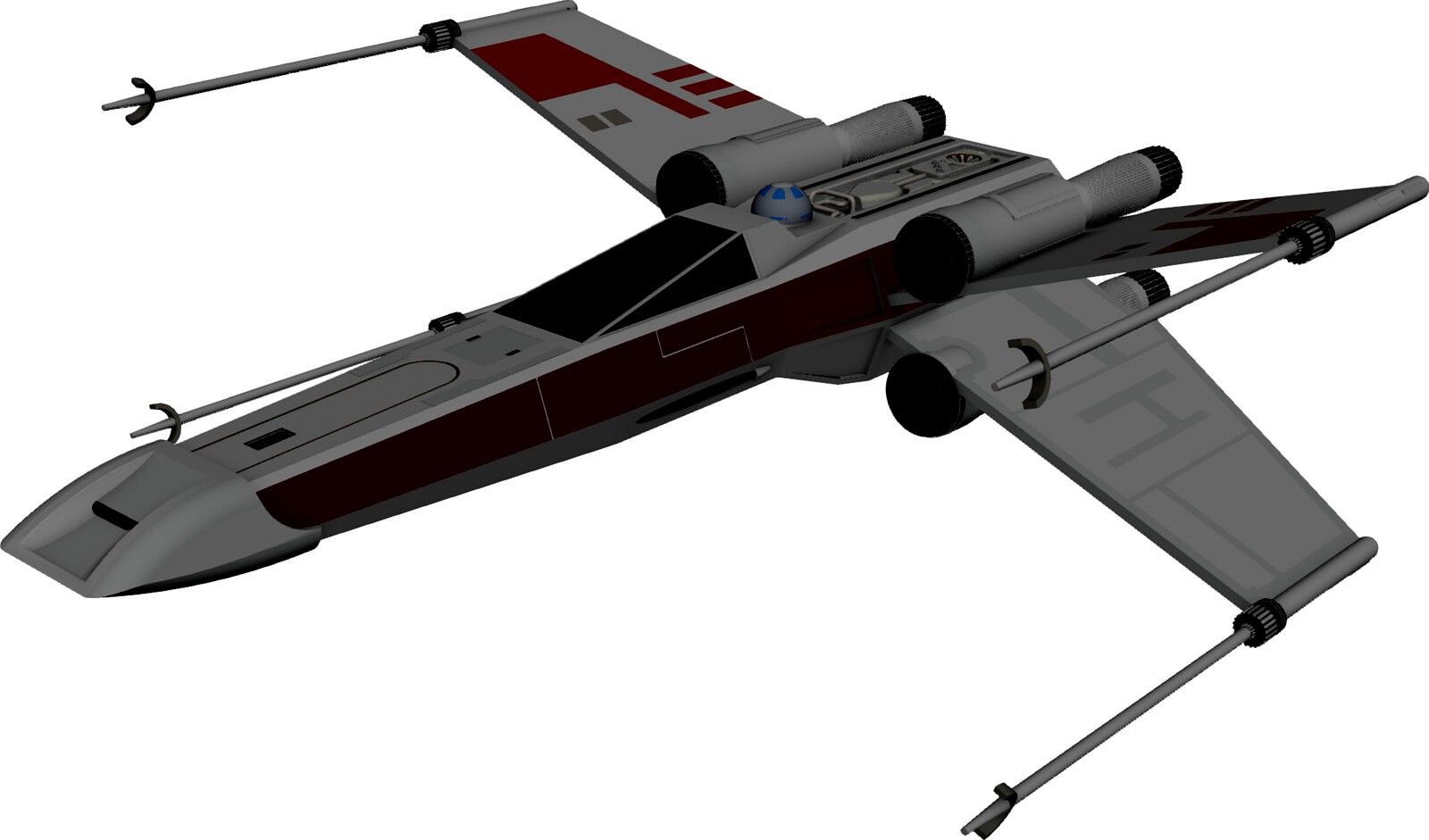 Star Wars X-Wing 3D CAD Model