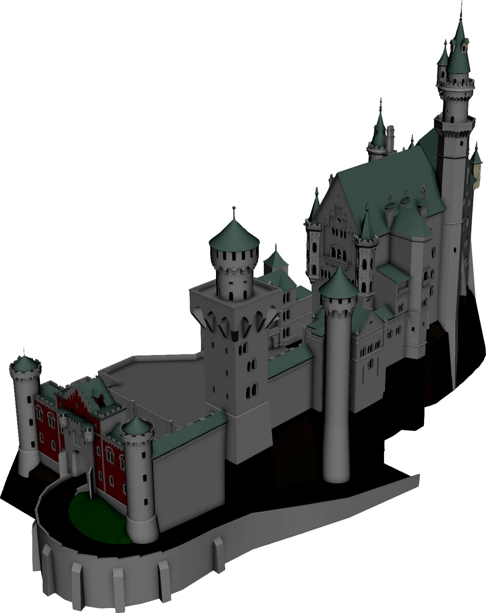 Neuschwanstein 3d model