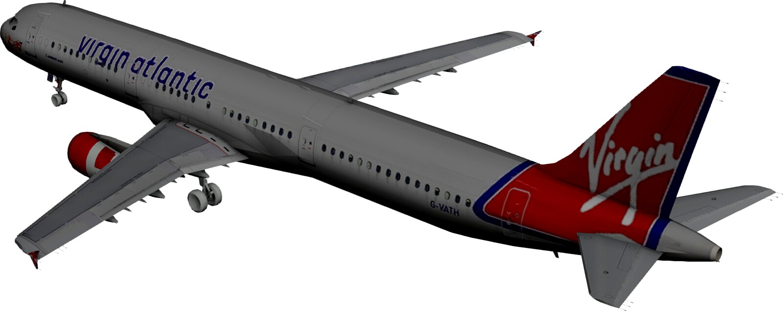 Airbus A321 Virgin Atlantic 3d model