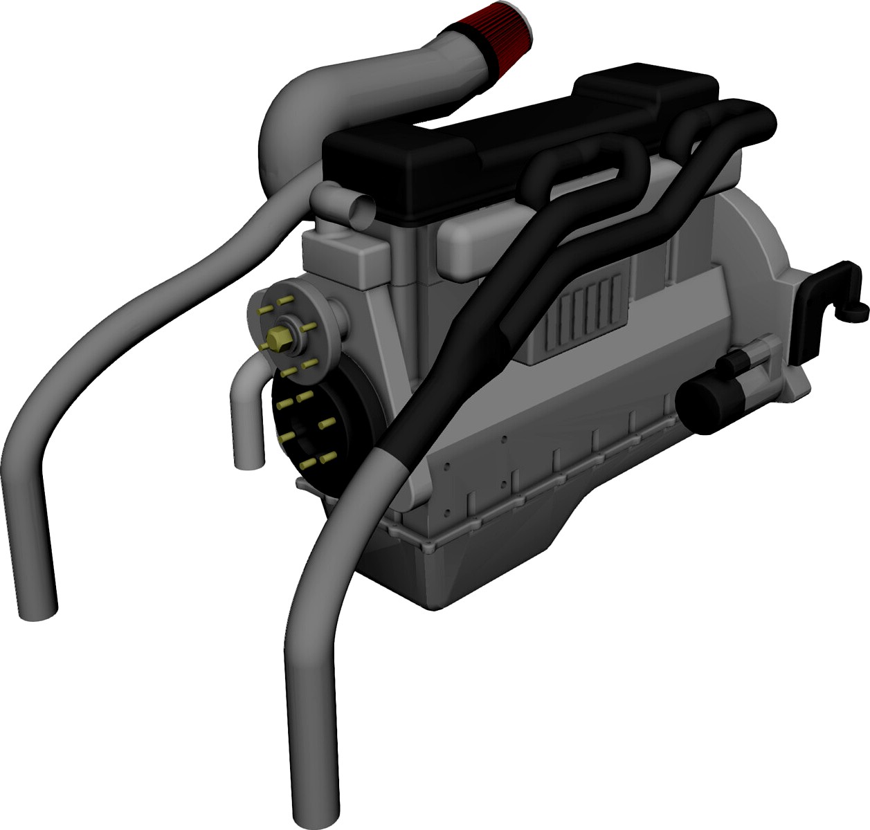 Heavy Duty Diesel Engine 3D CAD Model