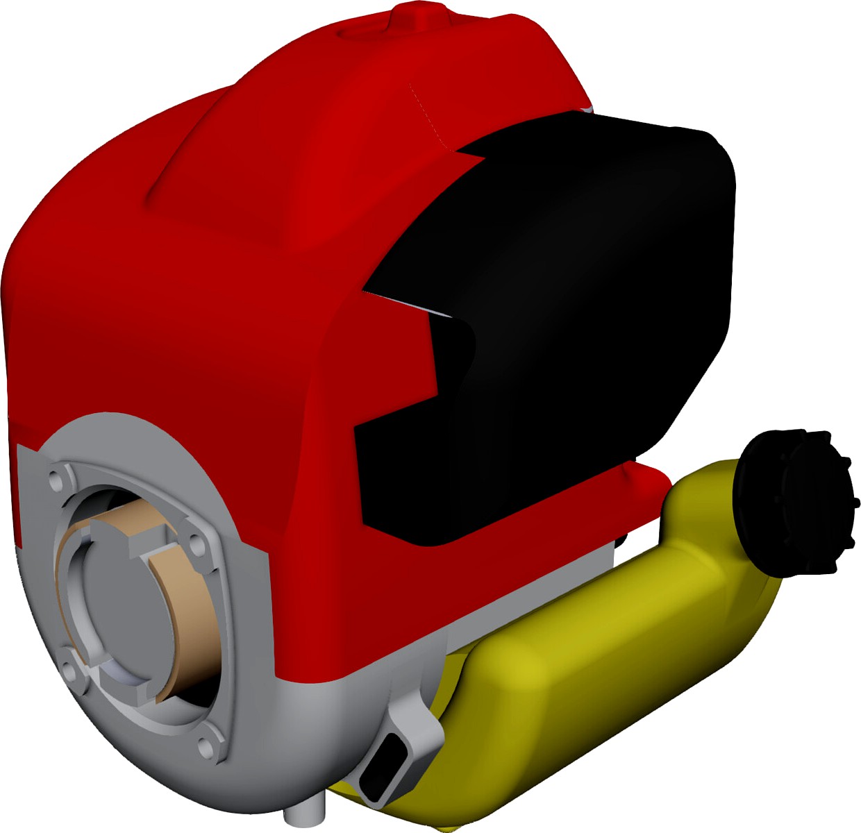 Honda GK100 Engine 3D CAD Model