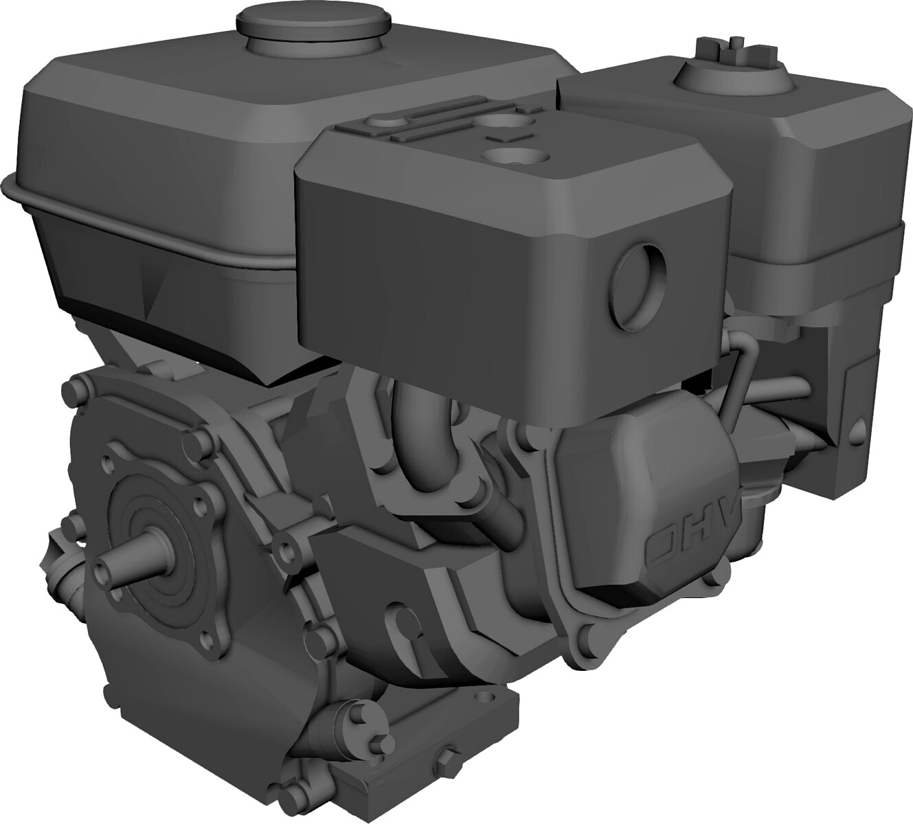 Honda GX160 Engine 3D CAD Model
