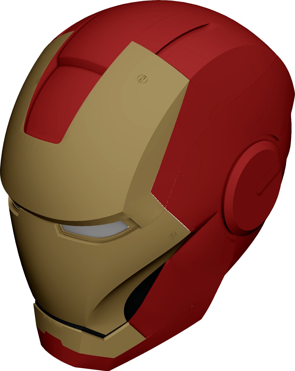 Iron Man Helmet 3D CAD Model