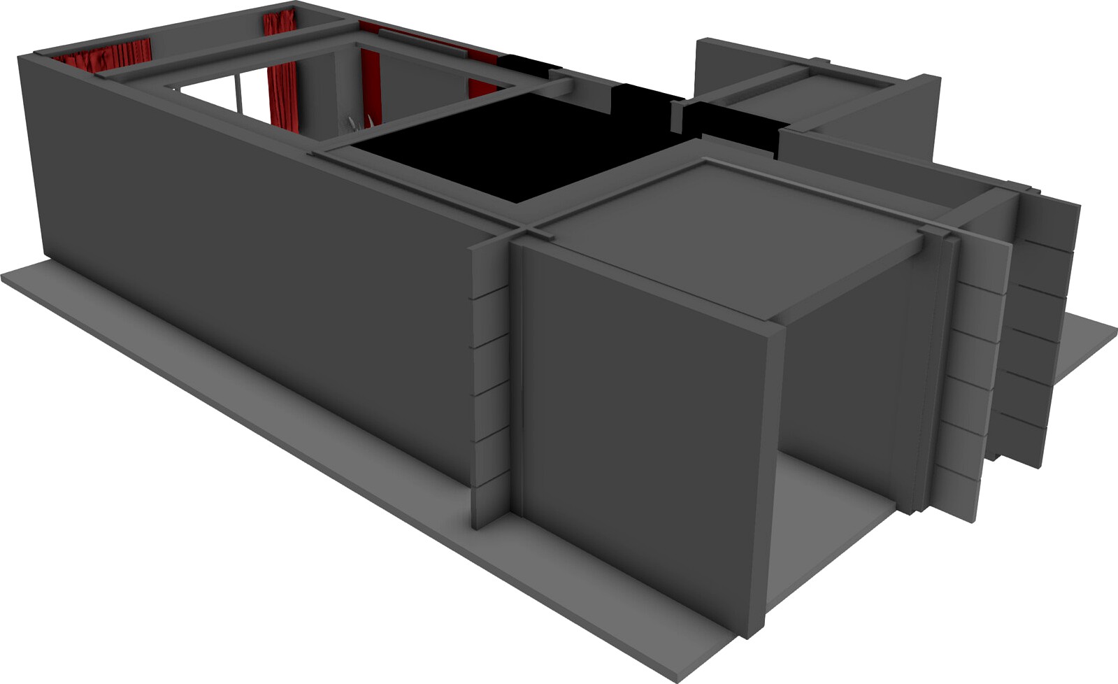 Complex Room Scene 3d model