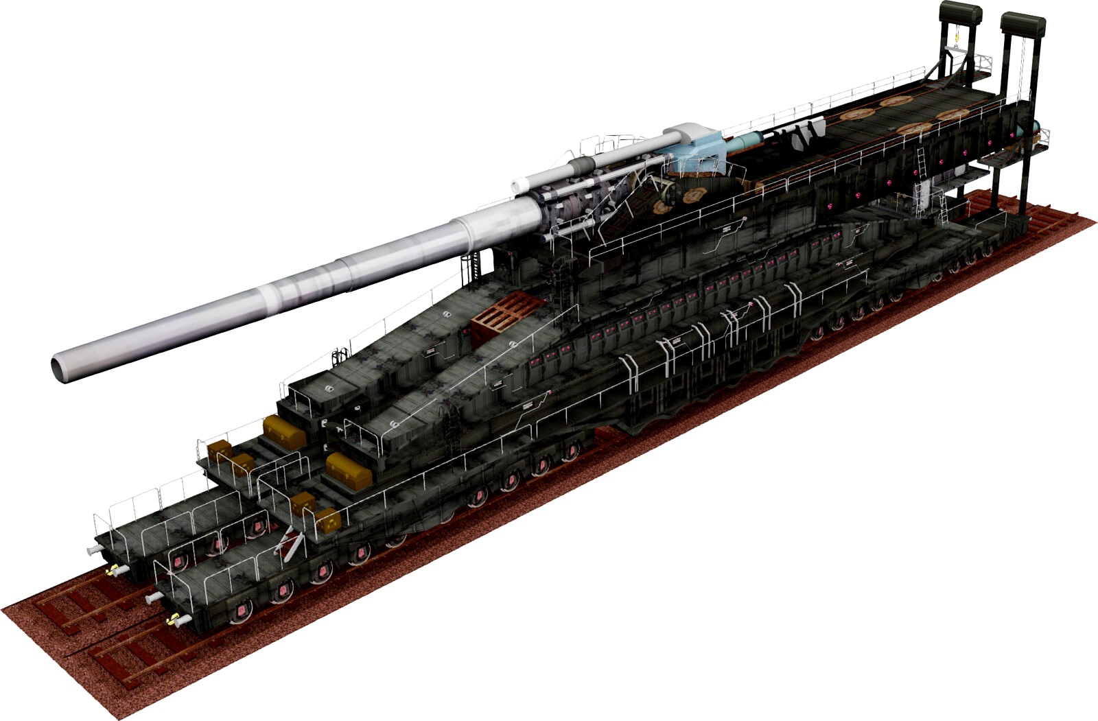 Dora Rail Gun 810mm 3d model