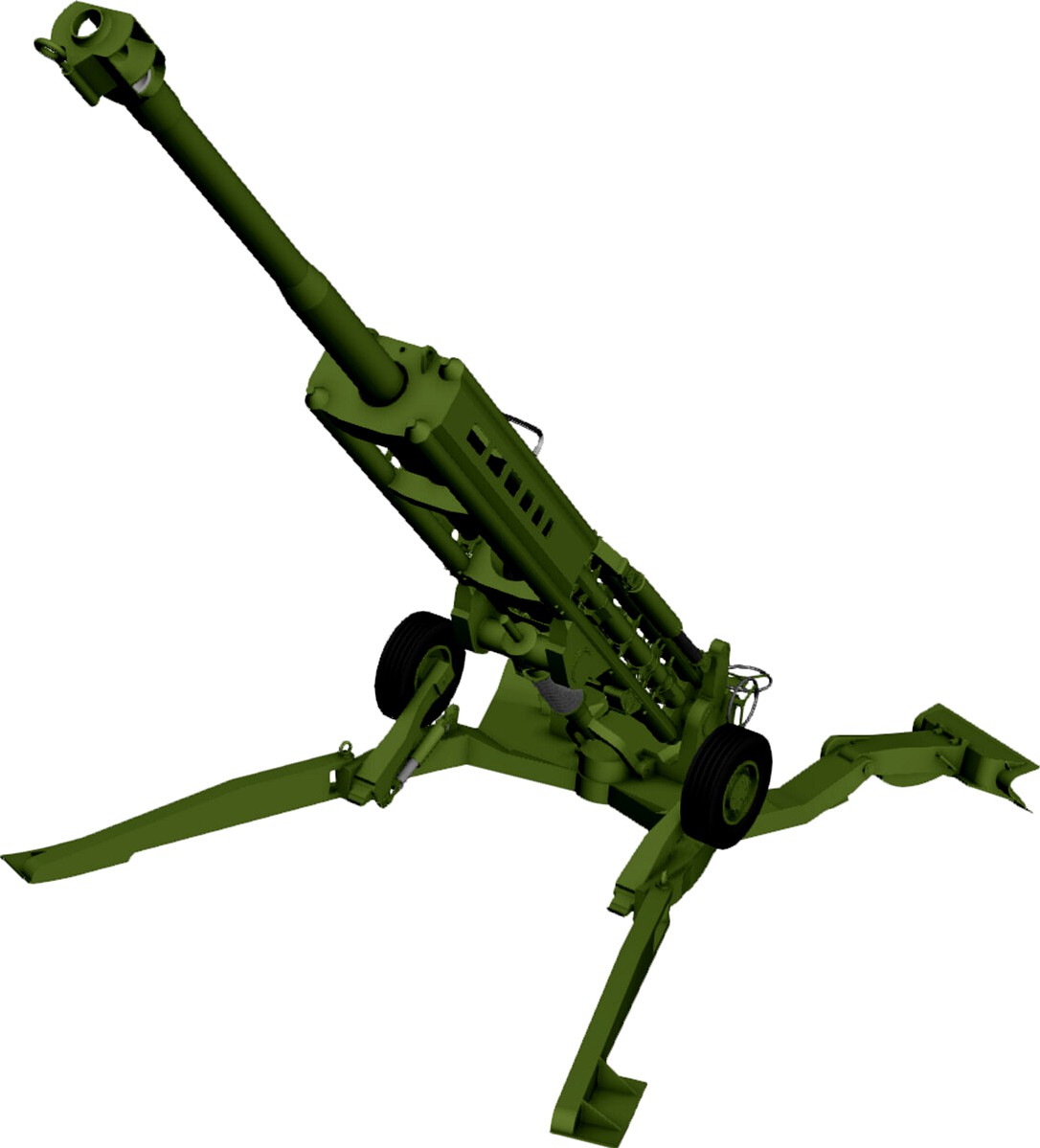 M777 Lightweight 155 Howitzer 3d model