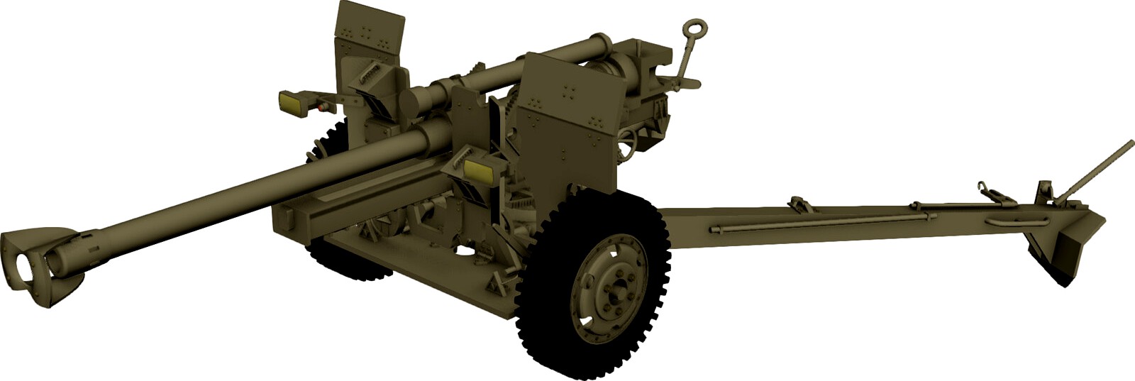 M101A1 Howitzer 3d model