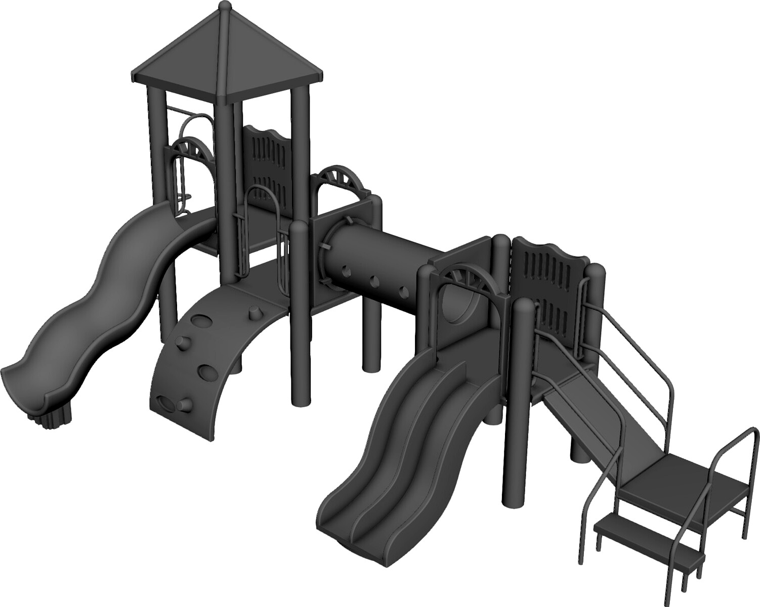 Children Playground 3D CAD Model