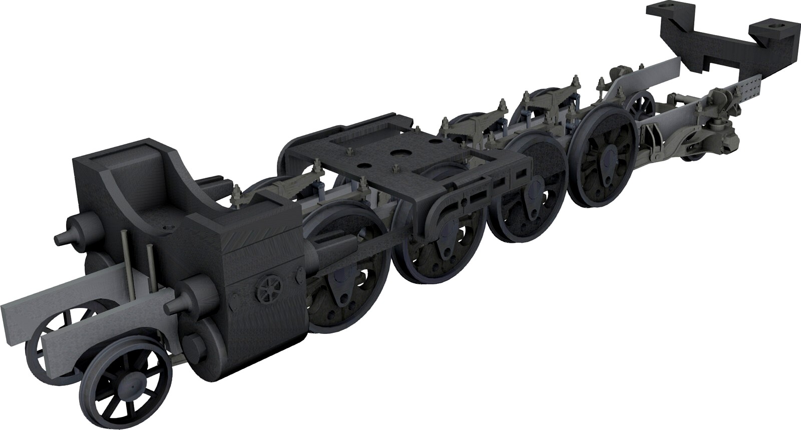 Train Chassis Detailed 3d model