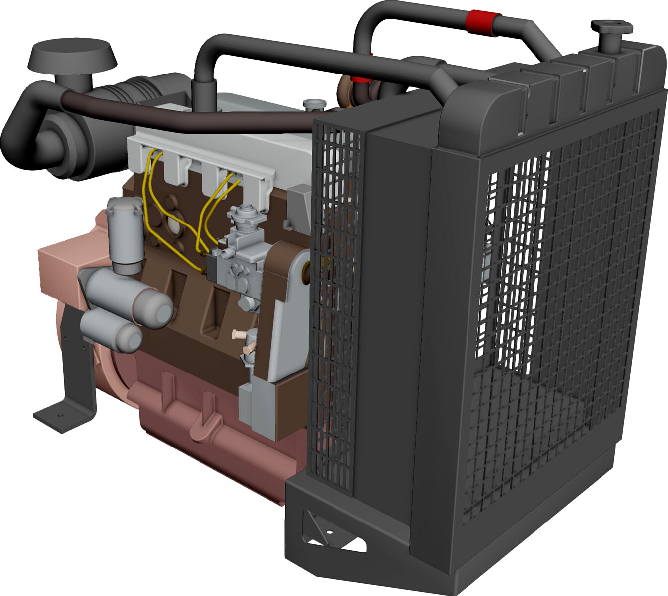 Diesel Generator 3D CAD Model