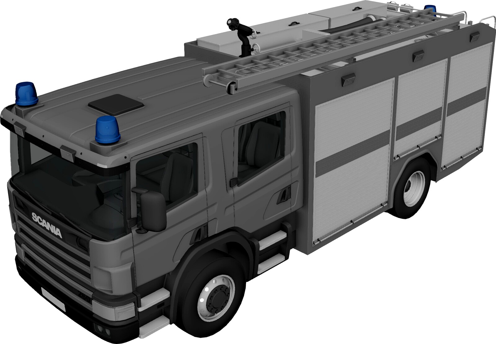 Scania Fire Truck 3d model