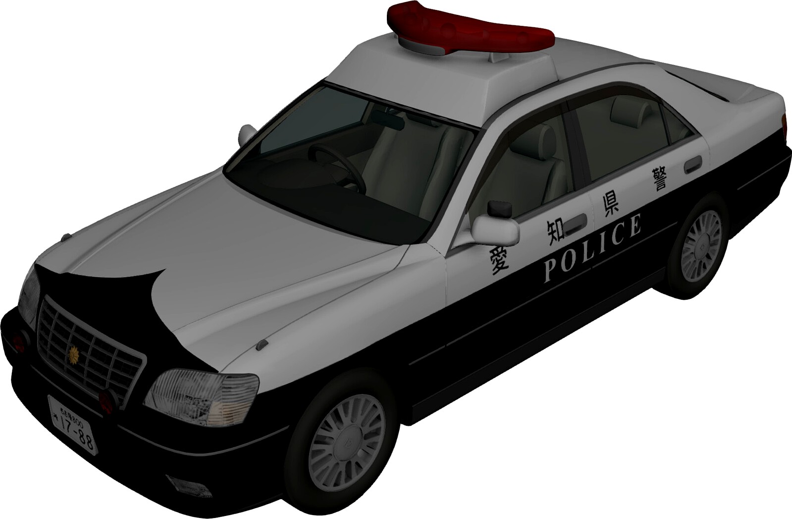 Toyota Crown Police 3d model
