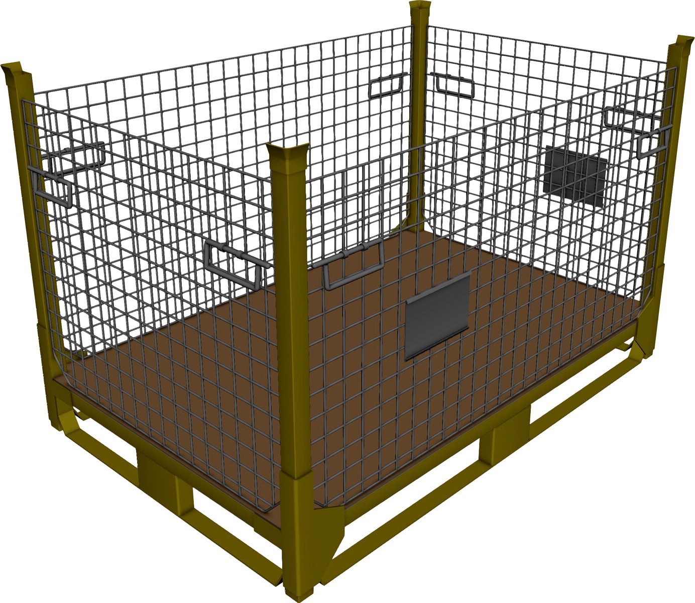 Container Metallic 3D CAD Model