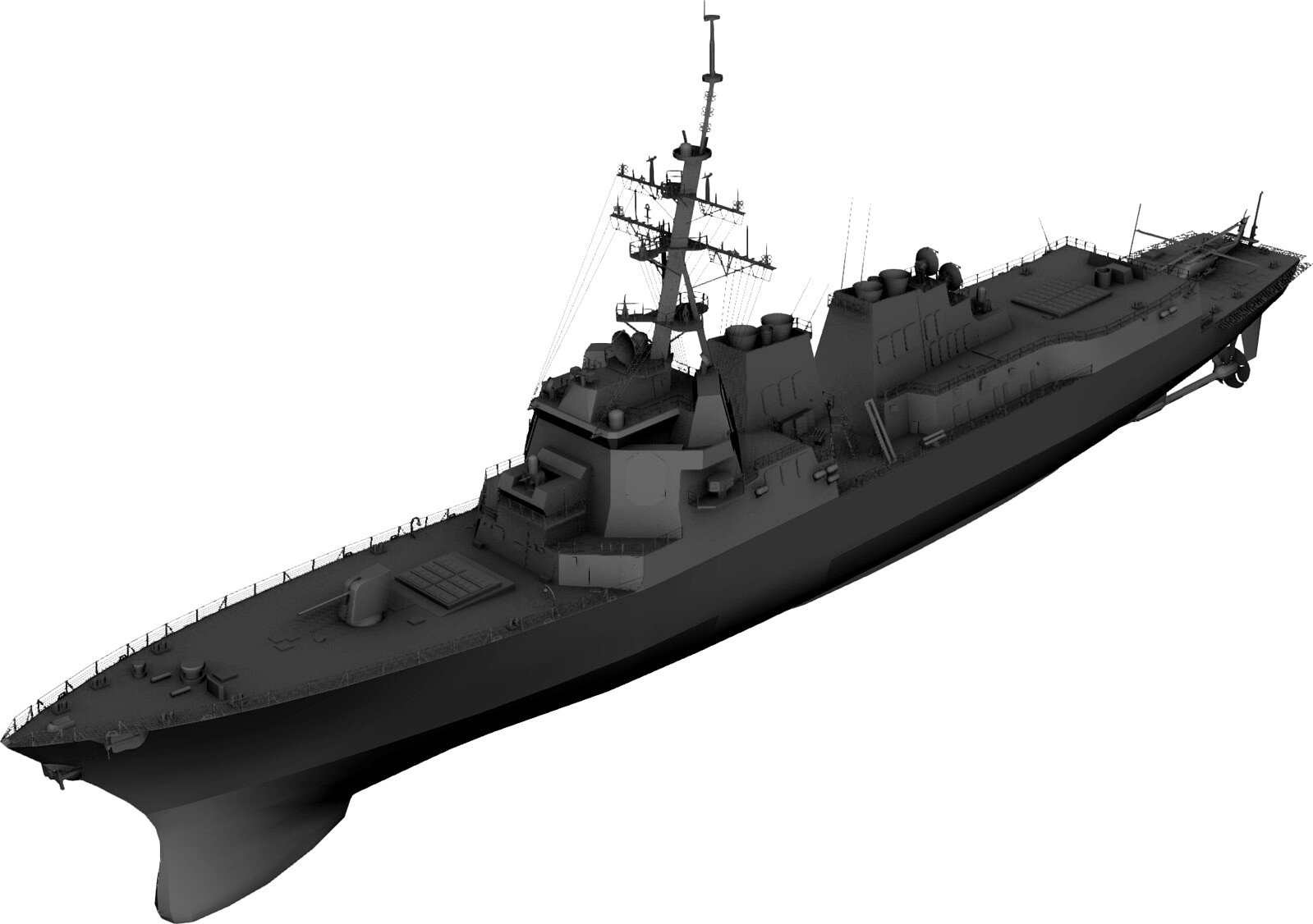 DDG-81 Winston Churchill 3d model