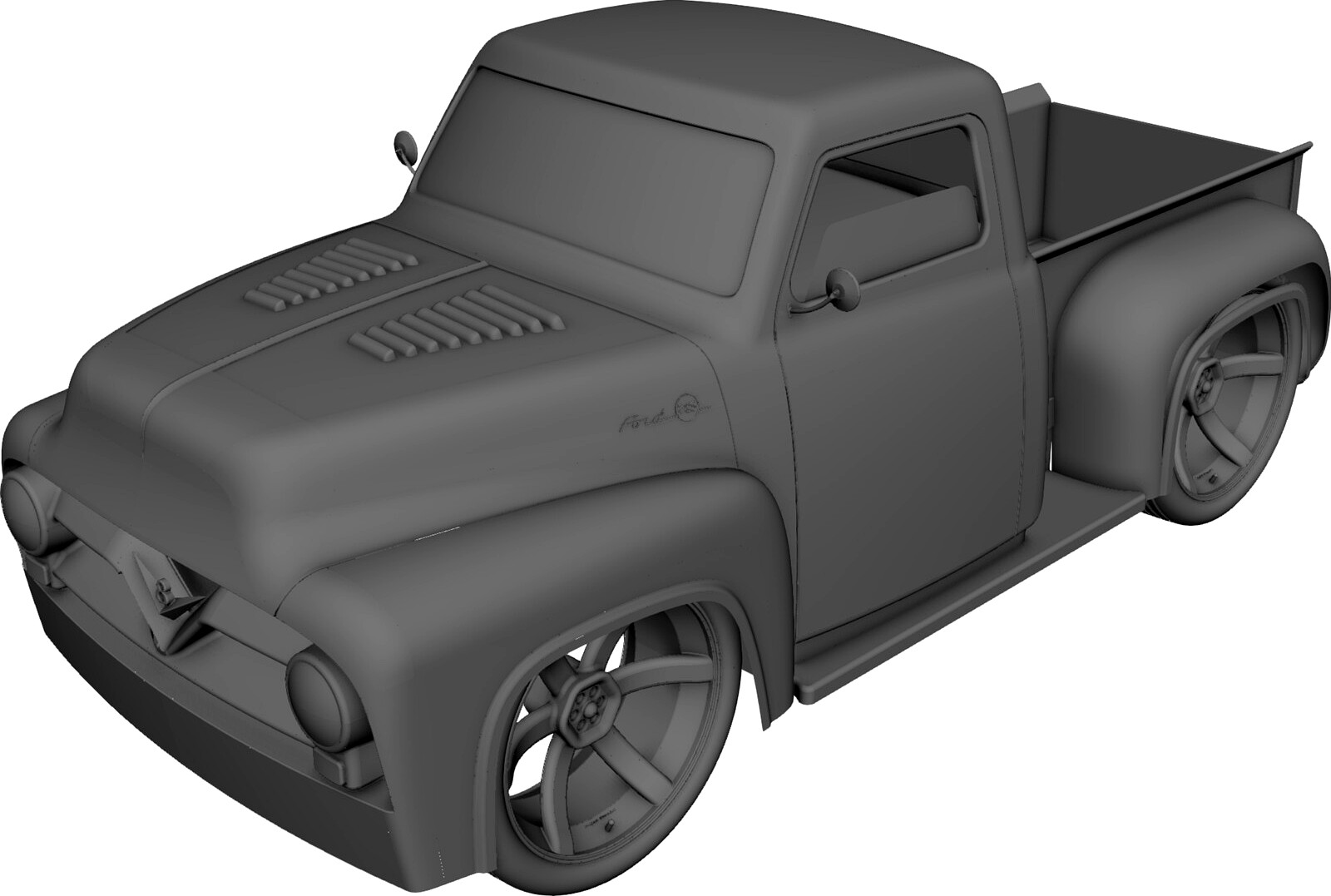 Ford F100 3D CAD Model