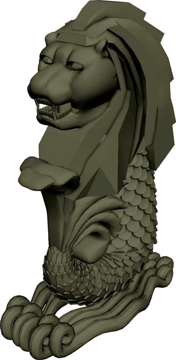 Merlion 3d model