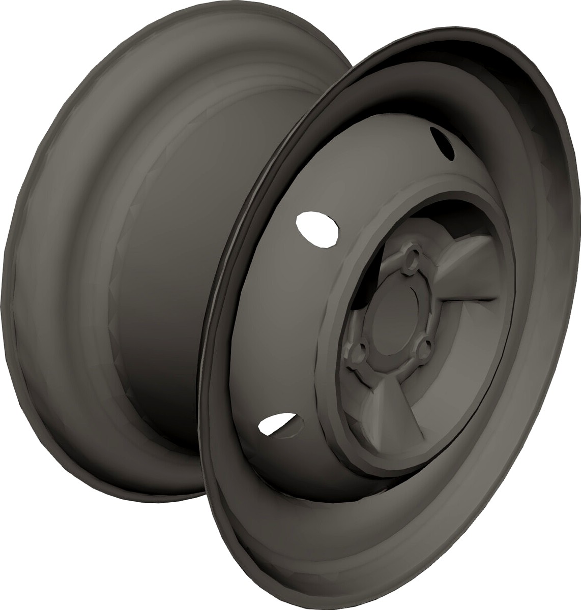 Tata Nano Wheel 3 Lug 3D CAD Model