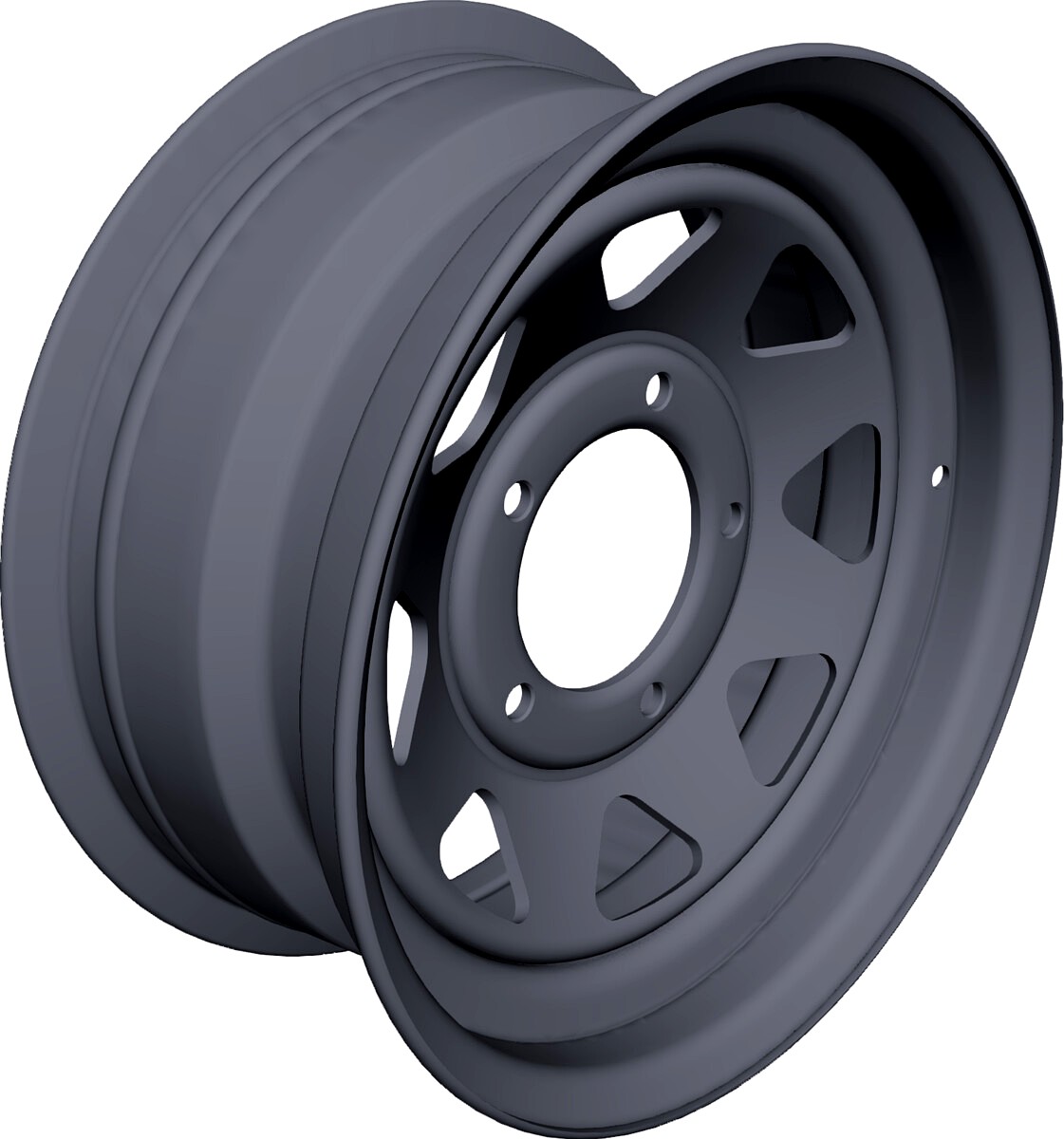 Steel Rim 15inch 3D CAD Model