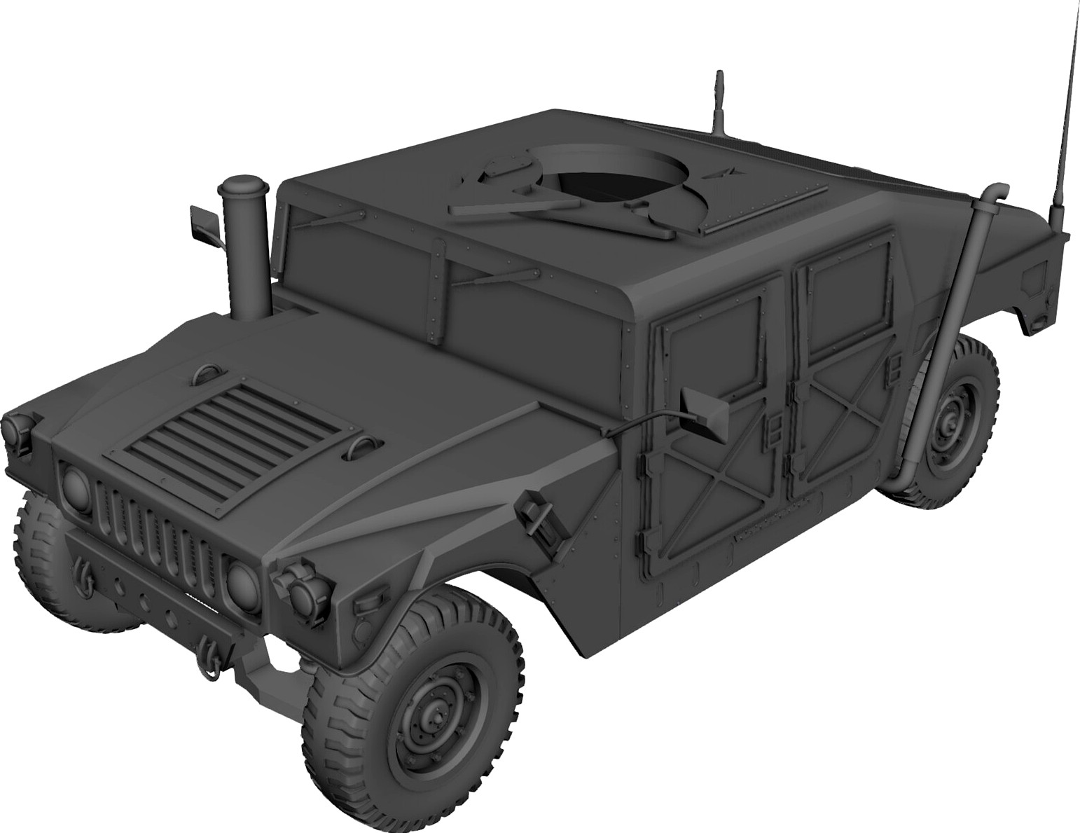 Hummer HMMWV 3D CAD Model