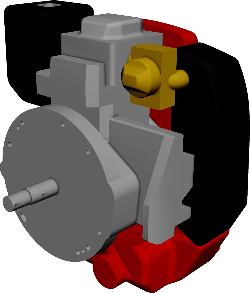 Honda GXV160 Engine 3D CAD Model