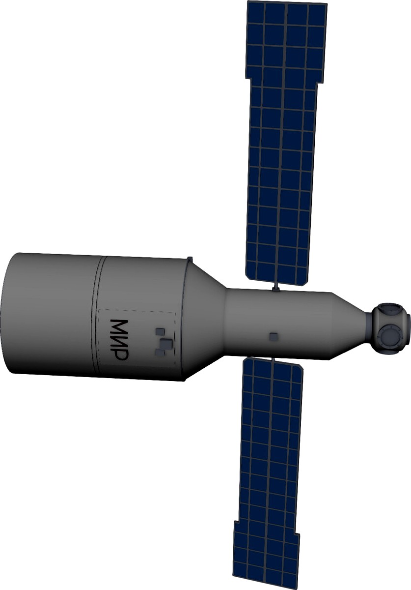 MIR Space Station Command Module 3D CAD Model