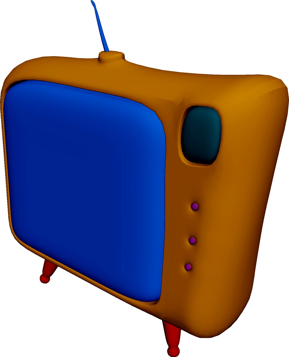 Cartoon TV 3d model