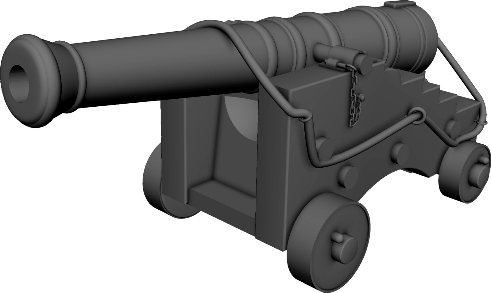 Ship Cannon 3d model