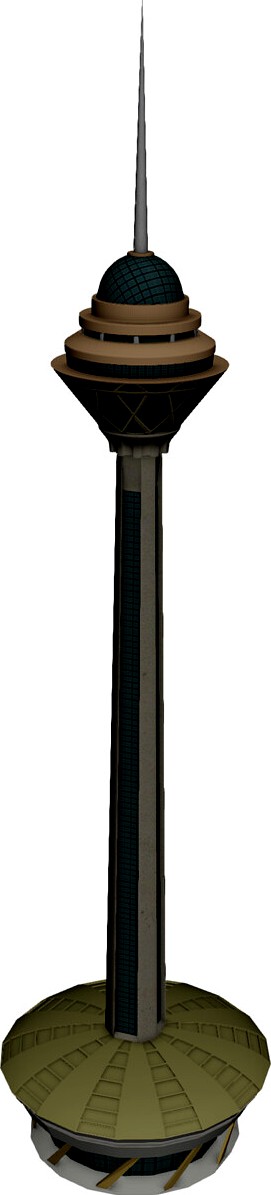 Tehran Milad Tower 3d model