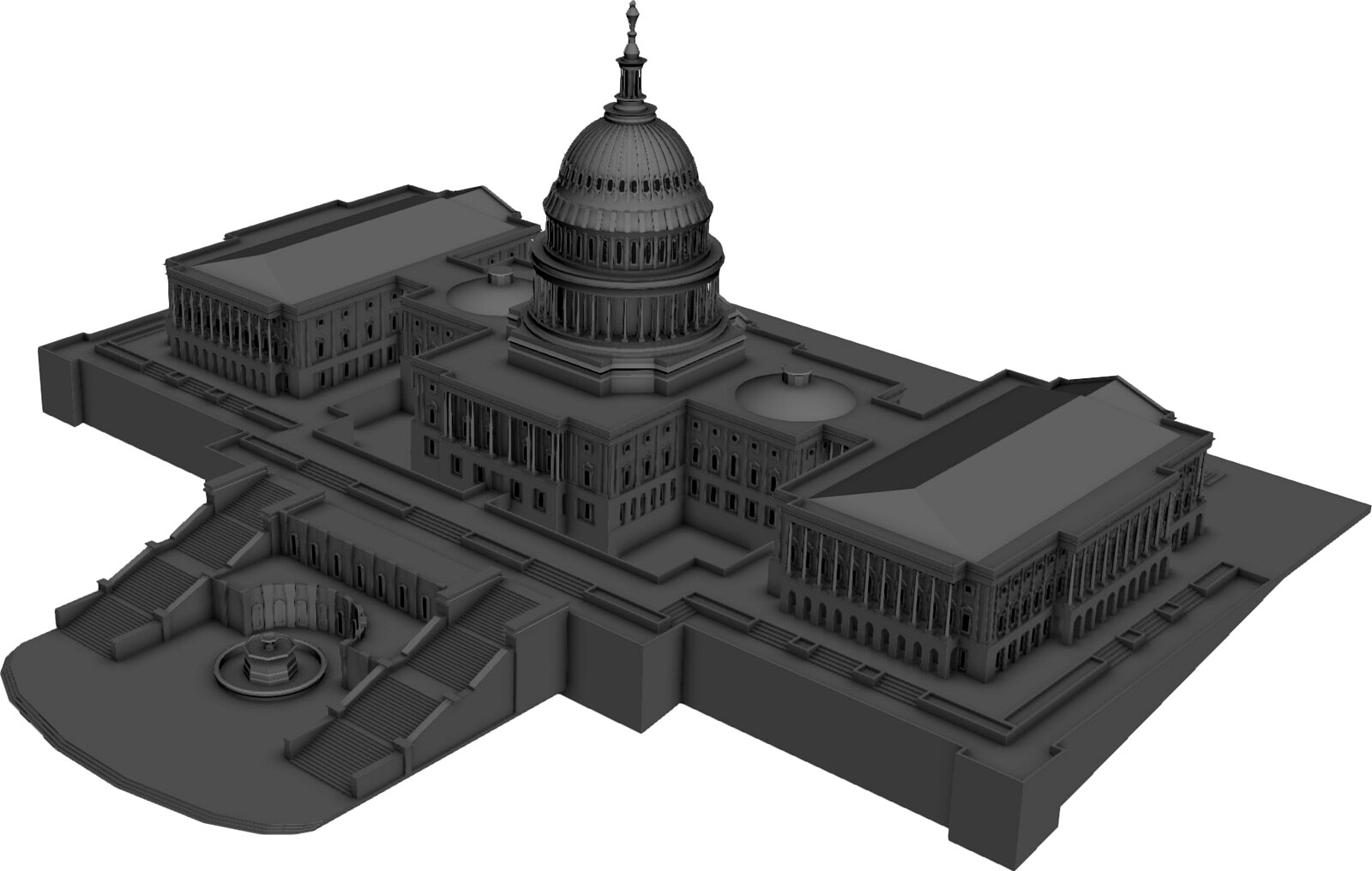 US Capitol Building 3d model