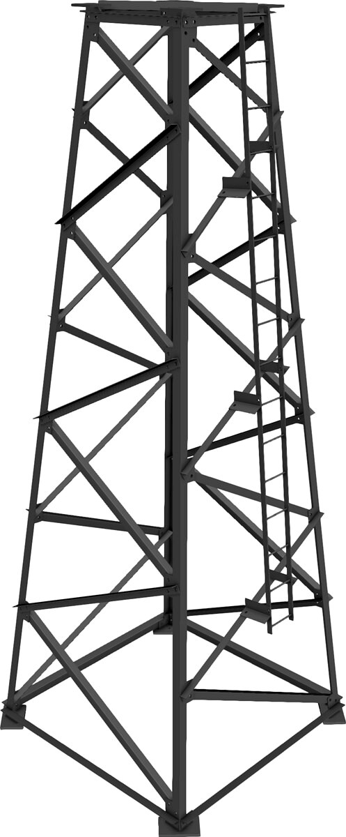 Tower Structure 3D CAD Model